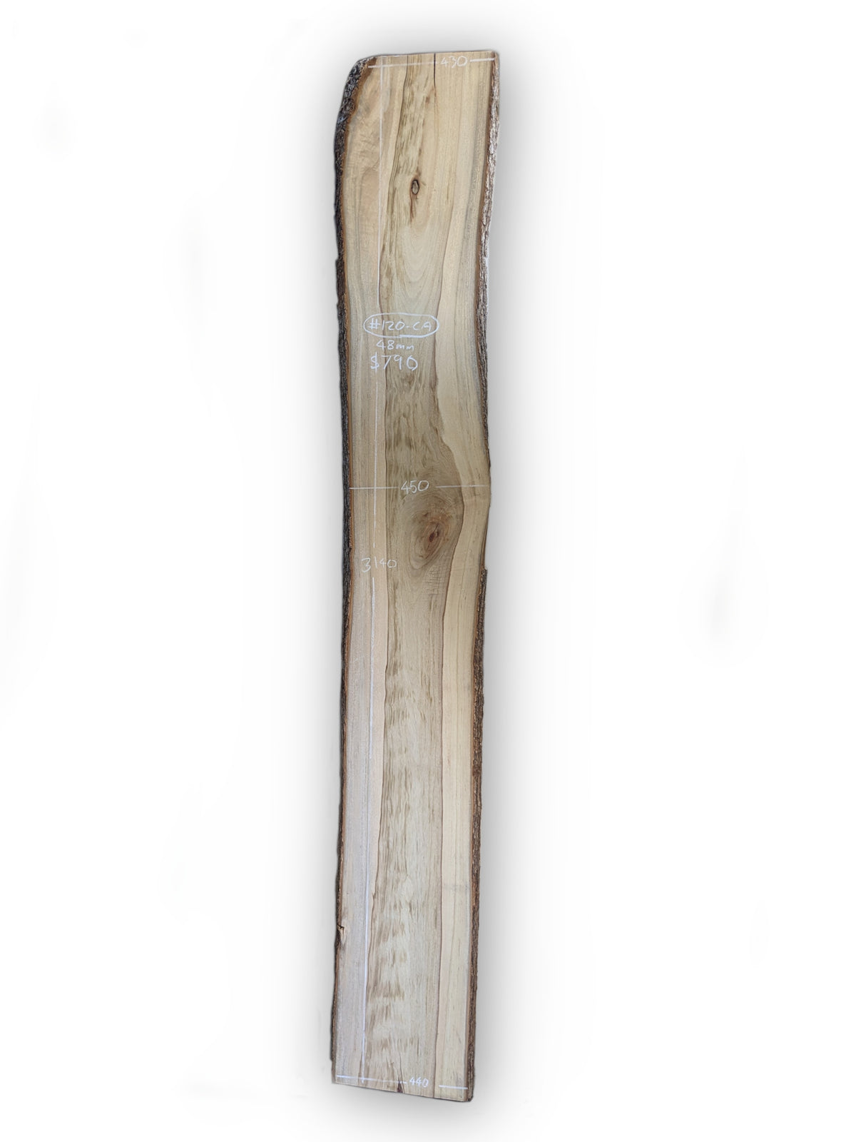 Camphor Laurel Live Edge Timber Slab - Kiln Dried - #120-CA — Natural ...