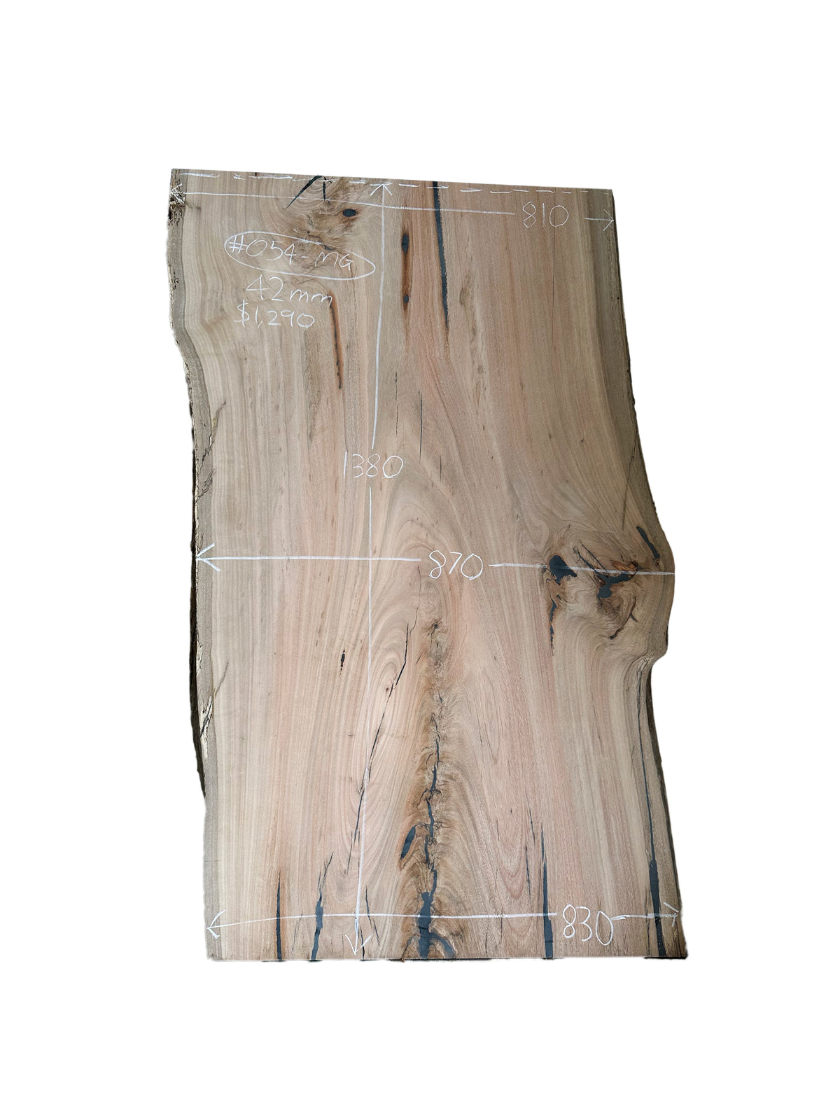 Mountain Gum Live Edge Hardwood Timber Slab - Kiln Dried - #054-MG ...